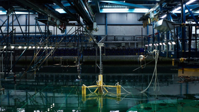 This floating wind turbine is designed to pop up in the open ocean