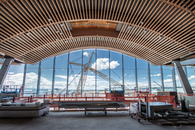 New PDX airport terminal looks futuristic, but it’s built out of wood