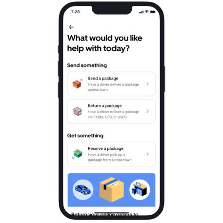 Uber's next ride: taking your returns to the post office