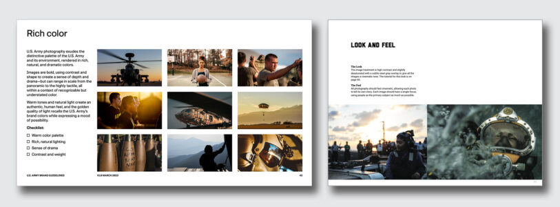 See the Army's 139-page style guide