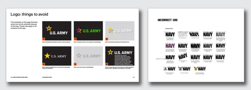 See the Army's 139-page style guide