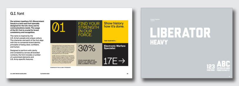 See the Army's 139-page style guide