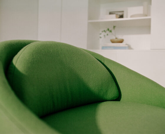 Floyd and Gere Kavanugh designed a high-design, swiveling easy chair