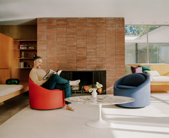 Floyd and Gere Kavanugh designed a high-design, swiveling easy chair