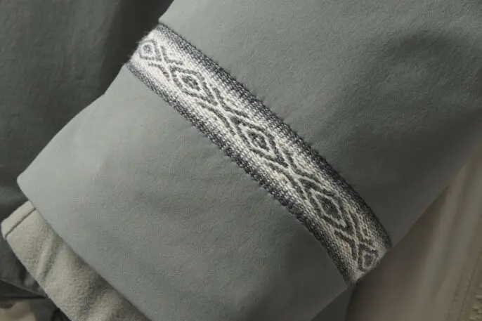 Instead of goose down, the warmth of Paka's parka comes from alpacas