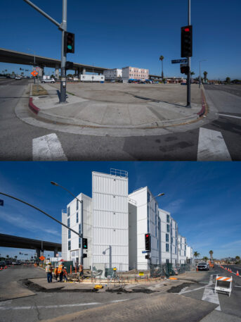 An old median near a Los Angeles freeway sat empty for years. Now it's ...