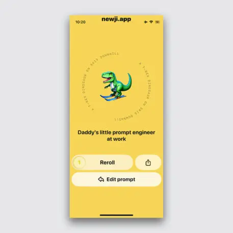 AI can turn your wildest prompt into emoji with the Newji app