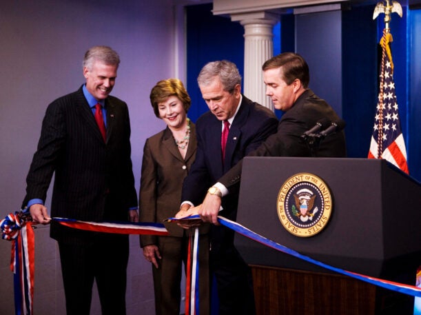 Why Biden's new podium is the perfect metaphor for his presidency