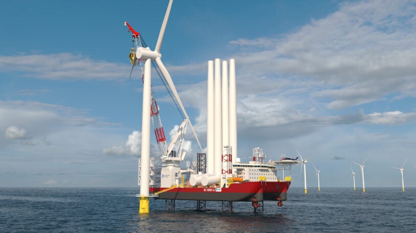 Charybdis is a monster of a ship bringing wind turbines to the ocean