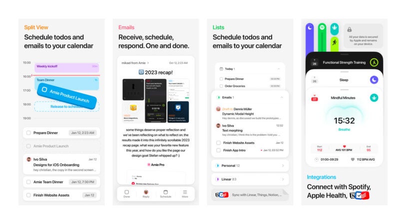 Amie is a new productivity app that color codes your life