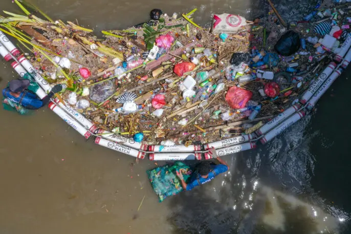 This company hauls plastic from Indonesia's rivers—and makes furniture ...