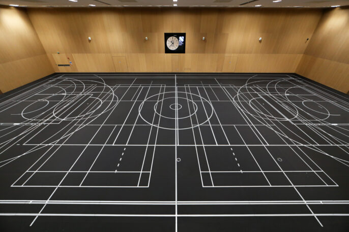 How the NBA built its 27-million pixel floor for the NBA All-Star Game