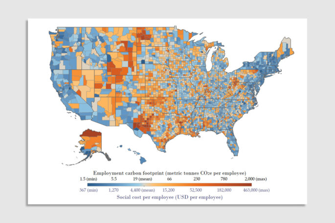 This map shows where the shift to clean energy will most affect jobs