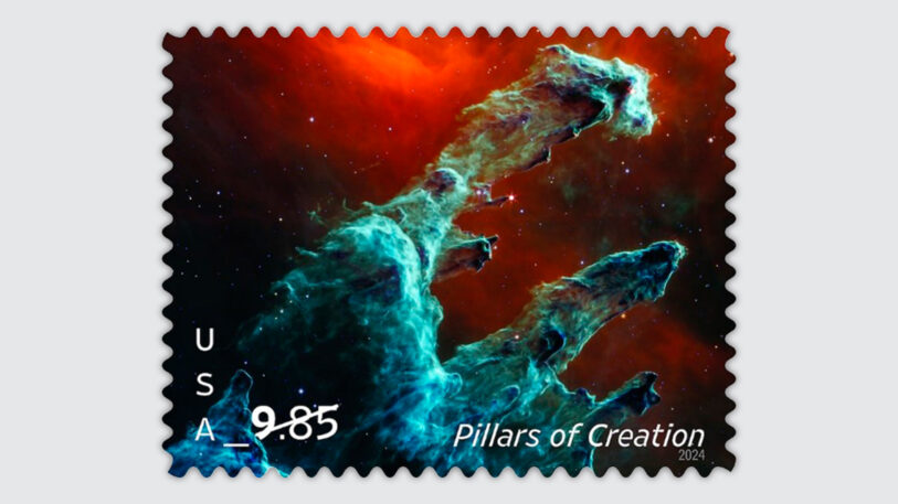 The USPS turned the James Webb Telescope images into 1-inch stampss