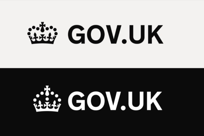 The UK government website now has a new crown logo for King Charles II
