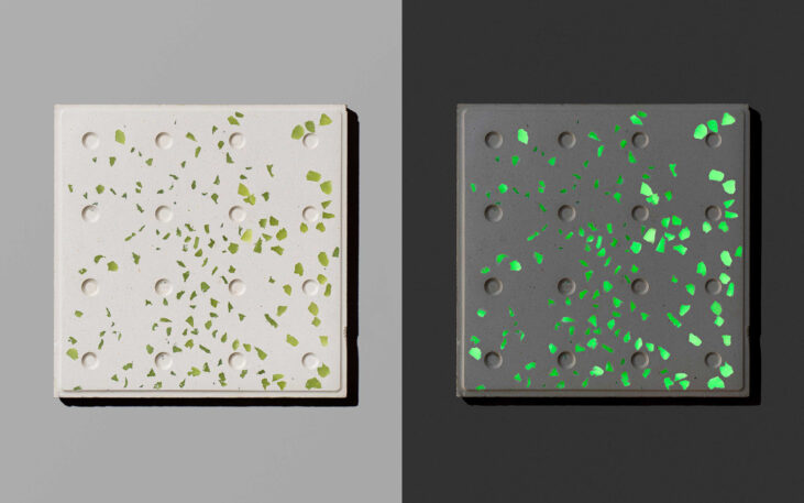 A terrazzo tile that glows in the dark? Yes, please