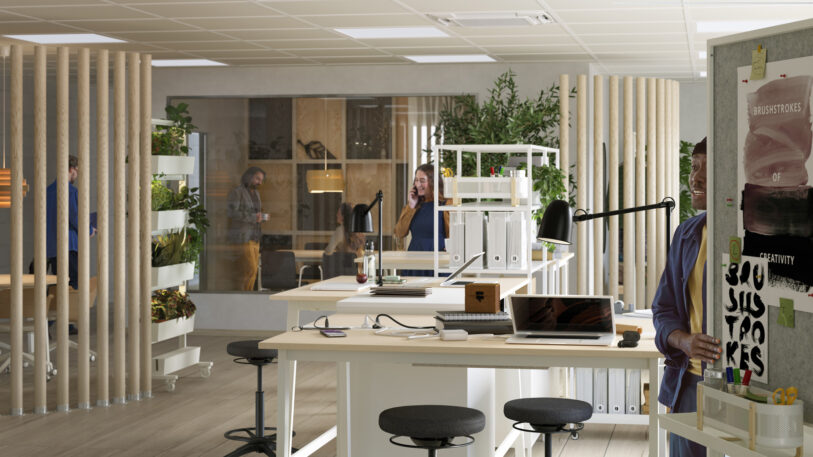 Ikea's new line of office furniture is designed for complete focus