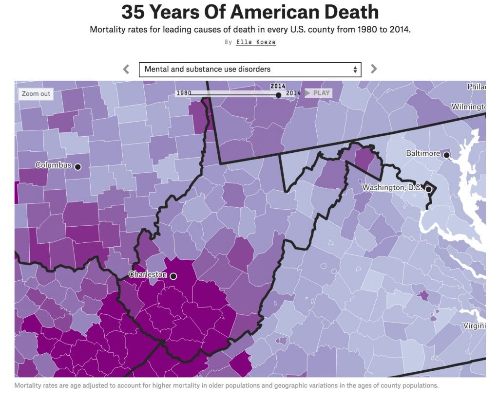 The Evolution Of Death In America, Mapped - Fast Company