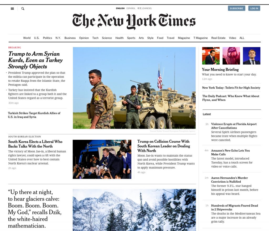 Why You May Not Even Notice The New York Times' Major Home Page ...