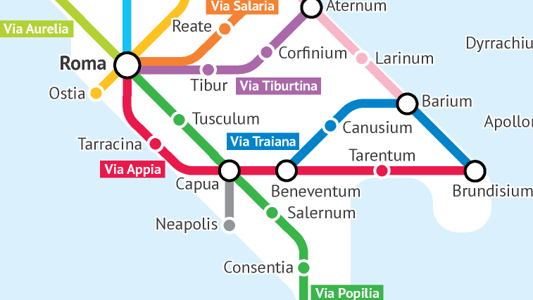 What The Roman Empire Would Have Looked Like As A Subway Map - Fast Company