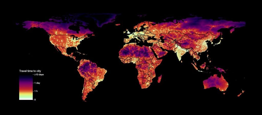 This Map Shows Commuting Times Across The Entire Planet - Fast Company